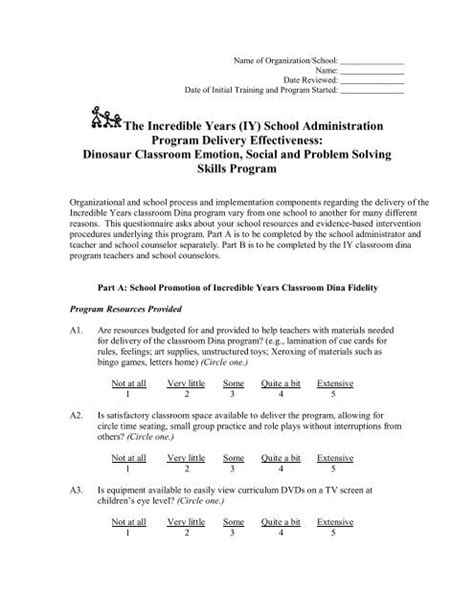 Implementation Effectiveness Classroom Dina Program