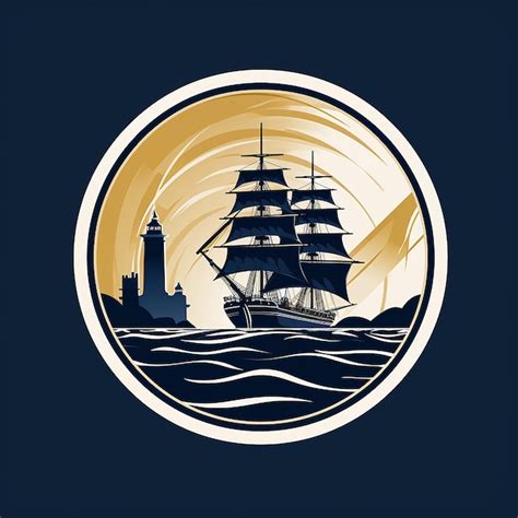 Premium Photo A Ship Is Sailing In The Ocean With A Ship In The