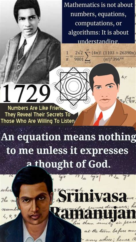 Maths Aestehtic Collage Srinivasa Ramanujan