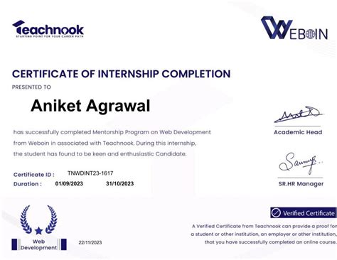 Aniket Agrawal On Linkedin Webdevelopment Internshipexperience Careergrowth