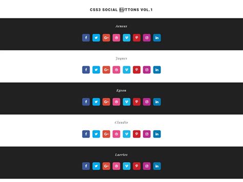 Best CSS Social Media Icons Wpshopmart
