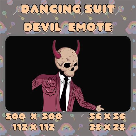 Devil Emotes Etsy