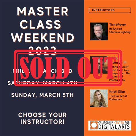 Master Class Series California Center For Digital Arts