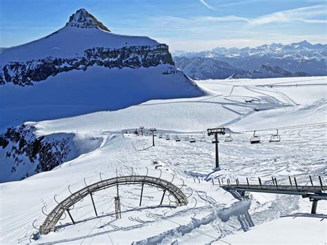 Sports And Recreational Ski Slopes Above The Glacier Du Sex Rouge Travel Destination Glacier