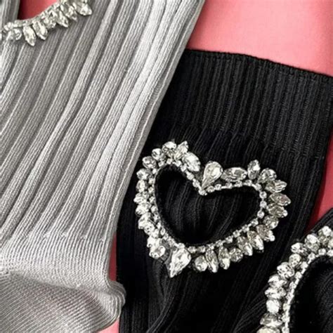 Rhinestone Socks Etsy