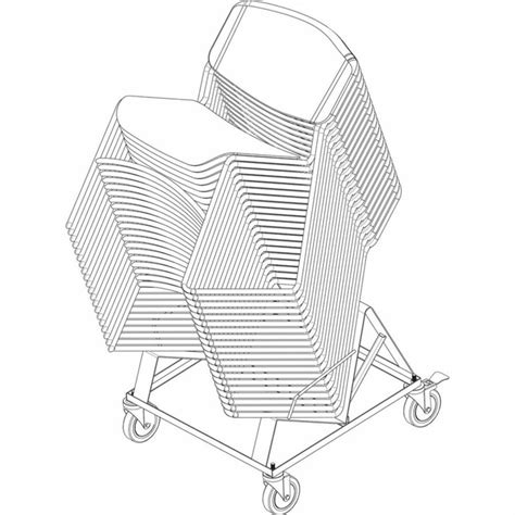Lorell Stack Chair Steel Dolly Wayfair