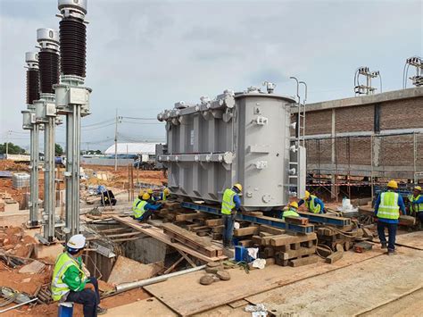 สร้างสถานีไฟฟ้า 115 Kv Transformer 50mva