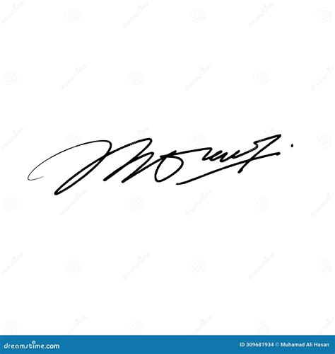 Letter M Abstract Signature Ideas Vector Illustration With Alpha