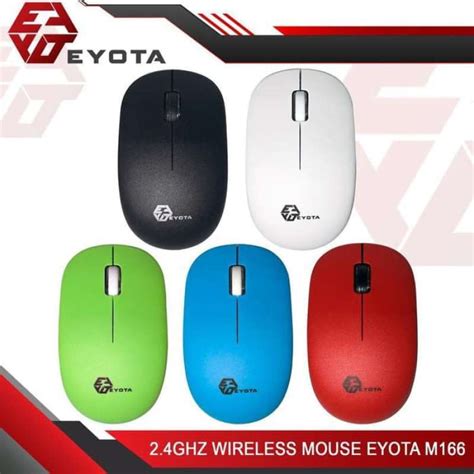 Jual Eyota M166 M 166 Varian Warna Wireless Mouse 24 Ghz Colokan Usb Colok Plug And Play Dongle
