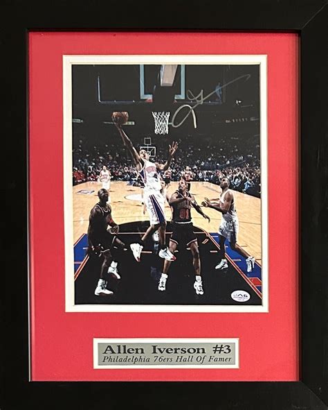 Allen Iverson Autographed Signed 8x10 Framed Nba Philadelphia 76ers Coa