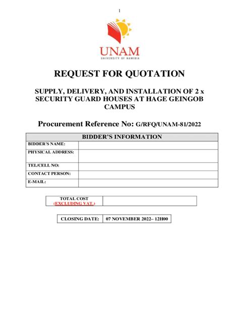 Fillable Online Request For Sealed Quotation Mit Fax Email Print