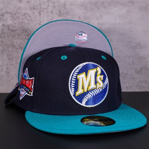 Seattle Mariners New Era Navy Aqua Bill And Gray Bottom With 1989 All