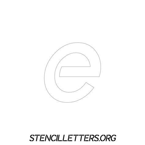 2 Inch Free Printable Individual 285 Light Sans Lowercase Letter Stencils Stencil Letters Org