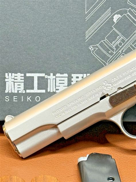 Seiko Colt 1911 Shell Eject Collectors Toy Gun 12 Model All Metal Rare