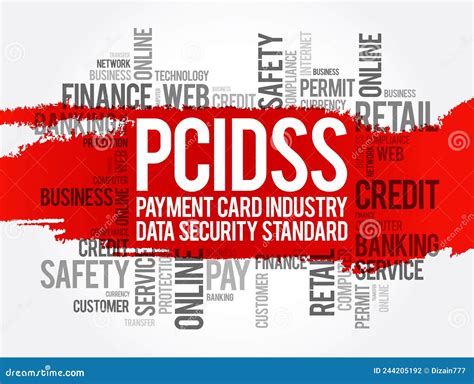 PCI DSS Payment Card Industry Data Security Standard Acronym Word Cloud It Security Concept