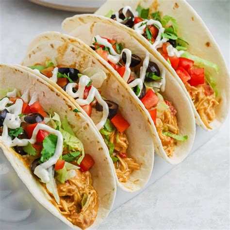 Slow Cooker Queso Chicken Tacos Recipe Artofit
