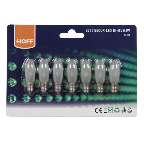 Bec Led Hoff Mini E10 01w Lumina Calda 10 48v 7 Buc Dedeman