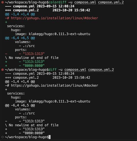 Diffに色がつく Colordiffを使う