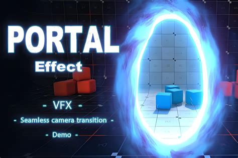 【unity 传送门特效插件】portaleffect 提供了一个高质量的实时传送门效果，能够在游戏中动态地展示传送门的开口、旋转和传送效果