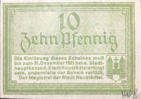 Billete 10 Pfennig Alemania Notgeld Foronum