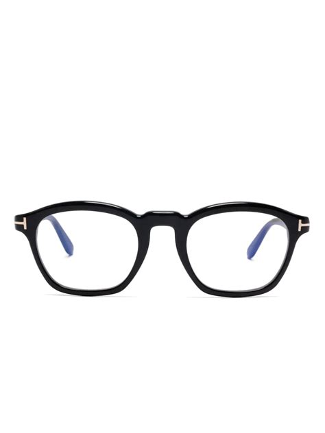 Tom Ford Eyewear Square Frame Glasses Black Farfetch