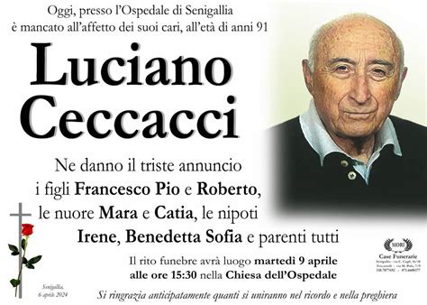 Luciano Ceccacci Onoranze Funebri Senigallia Servizi Di Pompe Funebri E Cremazione