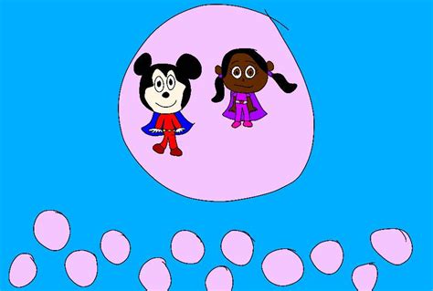 Mickey Mmch And Super Girl Swept Away By Drawingliker100 On Deviantart