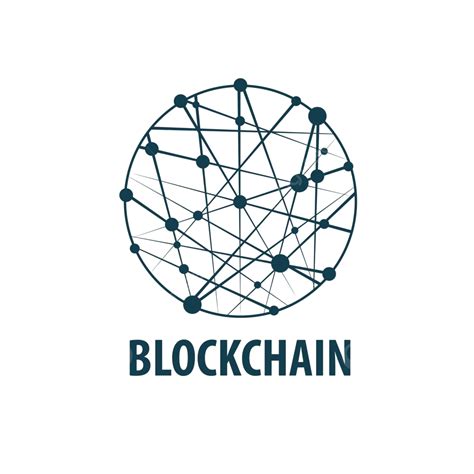 Vector Logo Blockchain Chain Bitcoin Mine Vector Chain Bitcoin Mine