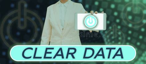 Handwriting Text Clear Data Business Concept Act Of Removing Unwanted