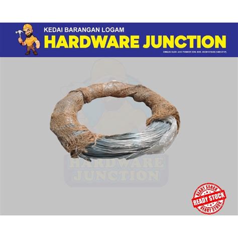 Gi Wire 20 Galvanized Wire Roll Dawai Halus Dawai Ikat Besi Shopee Malaysia