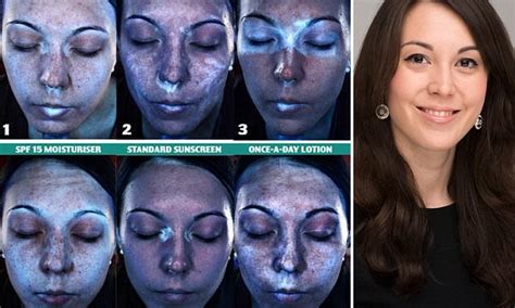 Testing Sunscreen Application With A Uv Camera Photos Prove How Different Formulations Of