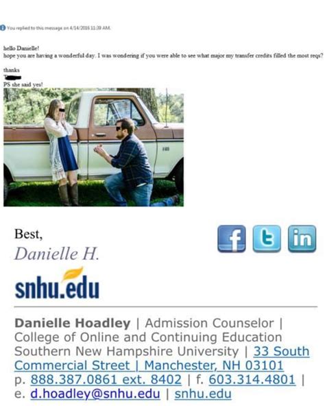 One Of The Best Memories Came Up Today From My First Year As An Admission Counselor At Southern