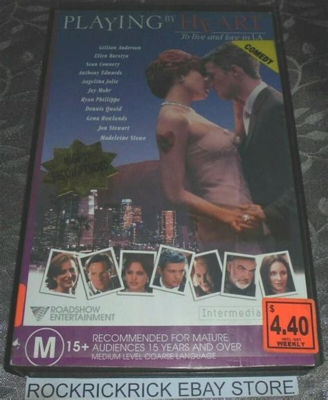Playing By Heart Vhs Tape Gillian Andersonsean Conneryangelina Jolie