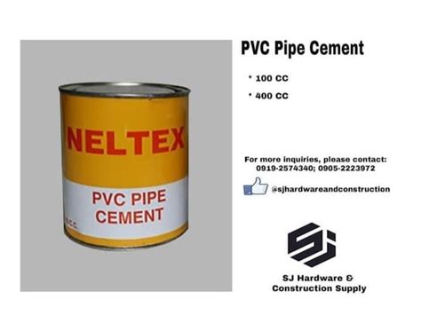 Pvc Pipe Cement Neltex Solvent 100cc 400cc Lazada Ph