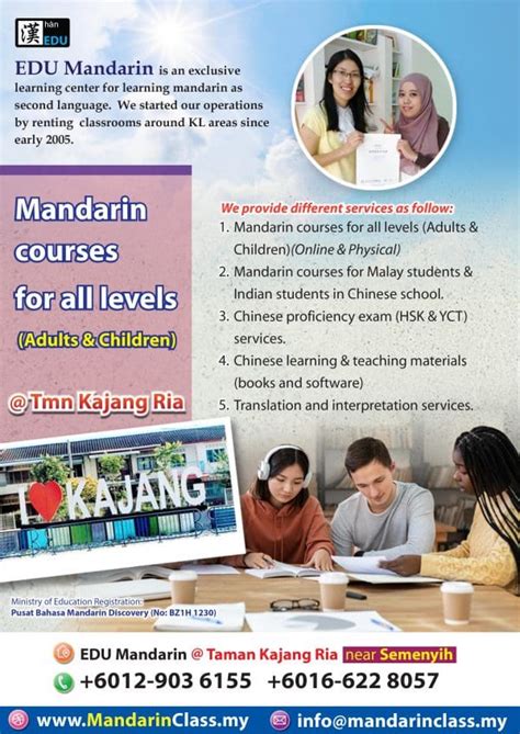 Kajang Not Only Satay But Mandarin Langauge Class Available Edu