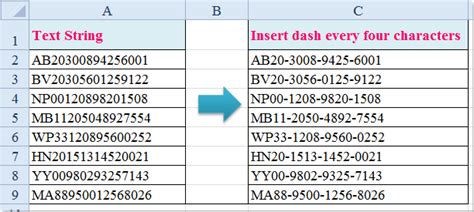 How To Add Insert Certain Character Every X Characters Into Cells