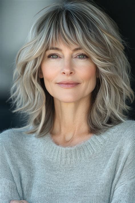 36 Must Try Shoulder Length Hairstyles For Women Over 50 That Will Mak