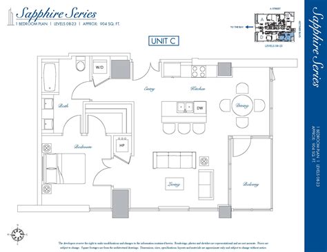 Sapphire Tower Floor Plans Floorplan Categories San Diego Downtown