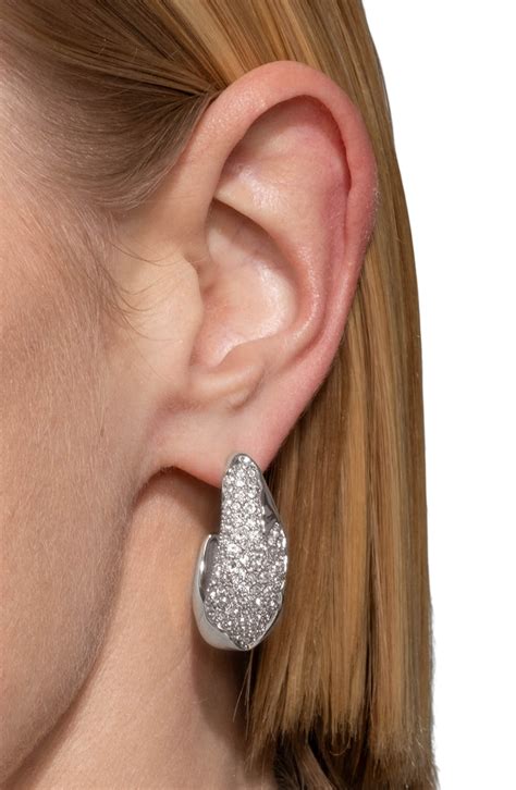 Alexis Bittar Solanales Crystal Pavé Hoop Earrings Nordstrom