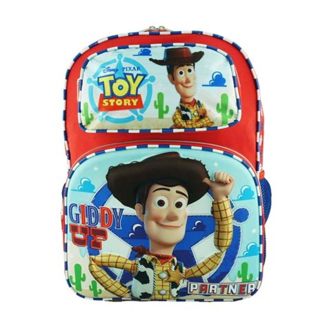 Disney Toy Story Backpack 16 With 3d Eva Molded Front Pocket