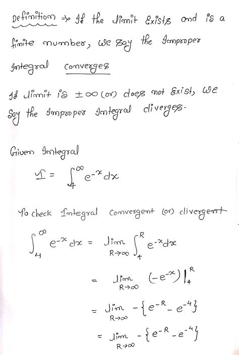 Answered Determine Whether The Improper Integral Is Convergent Or Divergent If The Improper