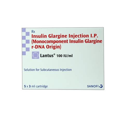 Buy Lantus Cartridge 100iu 5x3 Ml Online At Best Prices Wellness Forever