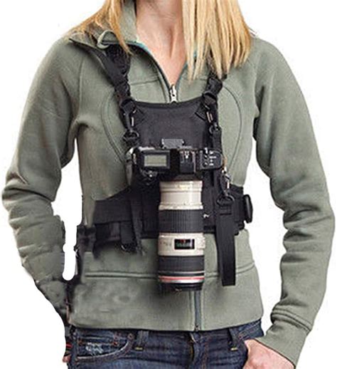 Nicama Double Shoulder Camera Strap Camera Carrier Chest Harness Vest
