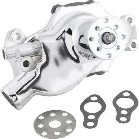 King Chrome Short Water Pump 55 68 Small Block Chevy Cast Iron