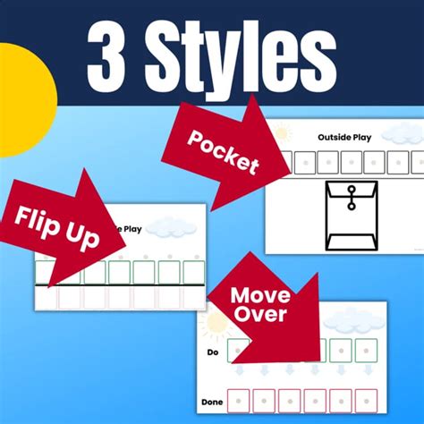 Playing Outside Autism Visual Schedule For Recess Or Outdoor Play