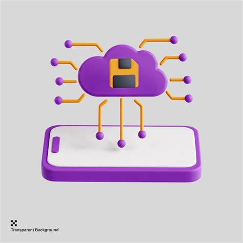 Premium Psd 3d Cloud Storage