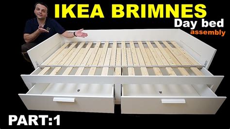 Ikea Brimnes Day Bed Assembly Instructions Part 1 Youtube