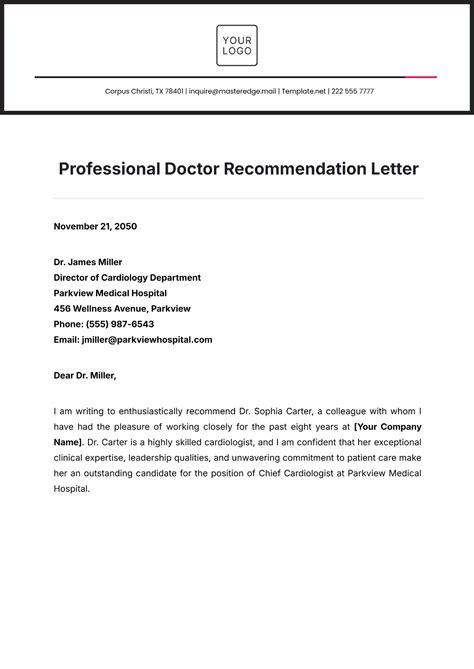 Free Doctor Diagnosis Letter Template To Edit Online