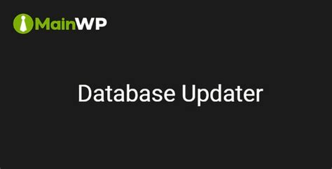 Mainwp Database Updater
