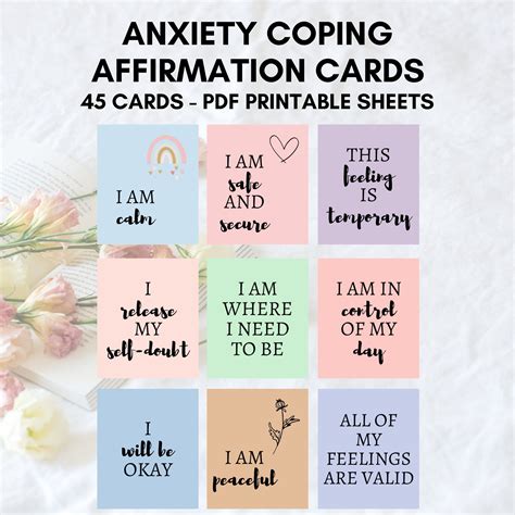Dbt Flash Cards 50 Cards Therapy Office Decor Coping Etsy Artofit
